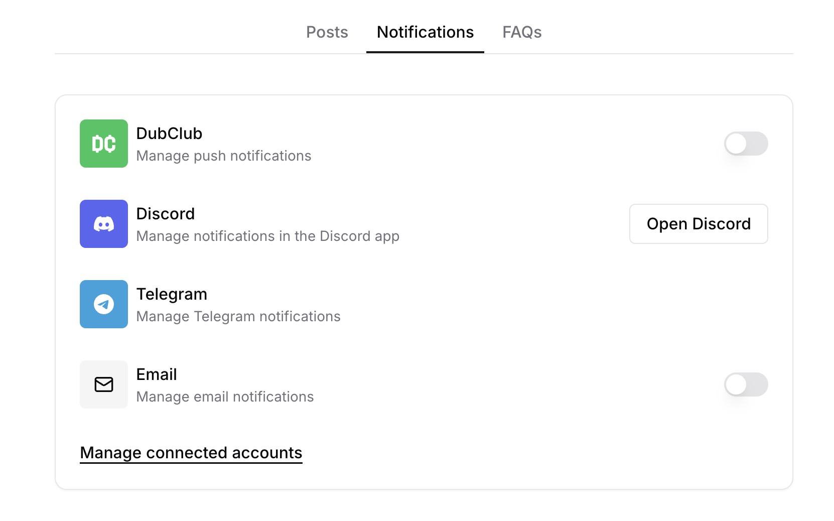 How do I manage subscription notifications? – DubClub